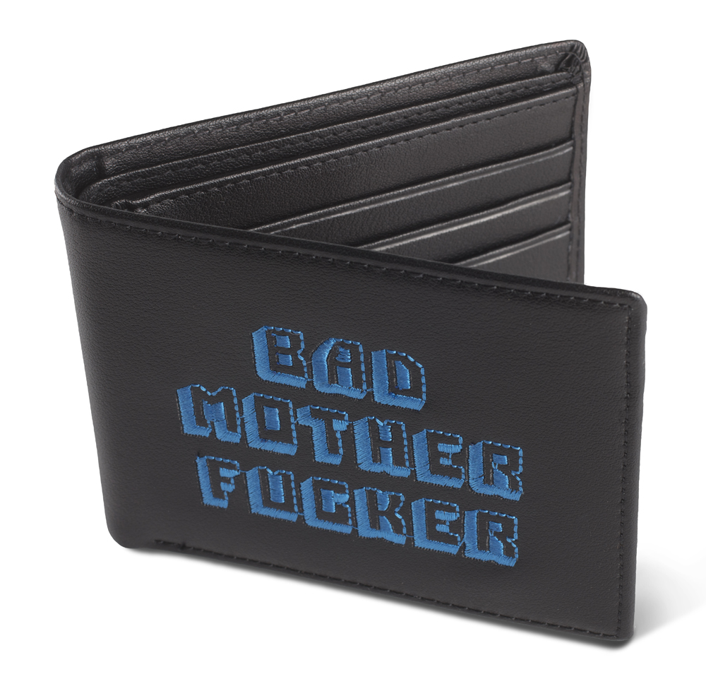 Black and Blue Embroidered BMF (Bad Mother Fu**er) Pulp Fiction Leather ...